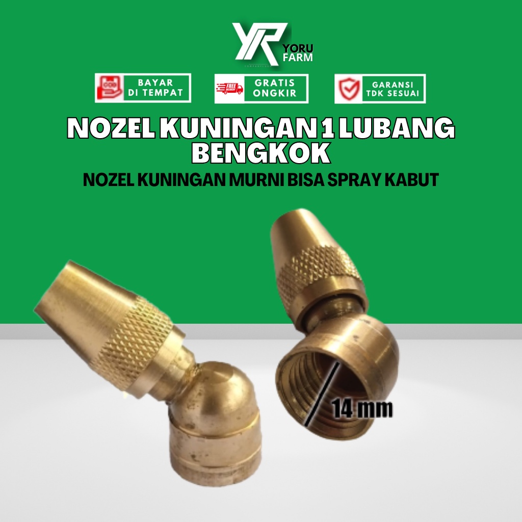 Jual NOZZLE KUNINGAN SPRAYER ELEKTRIK BENGKOK 1 LUBANG MISTING NOZLE ...