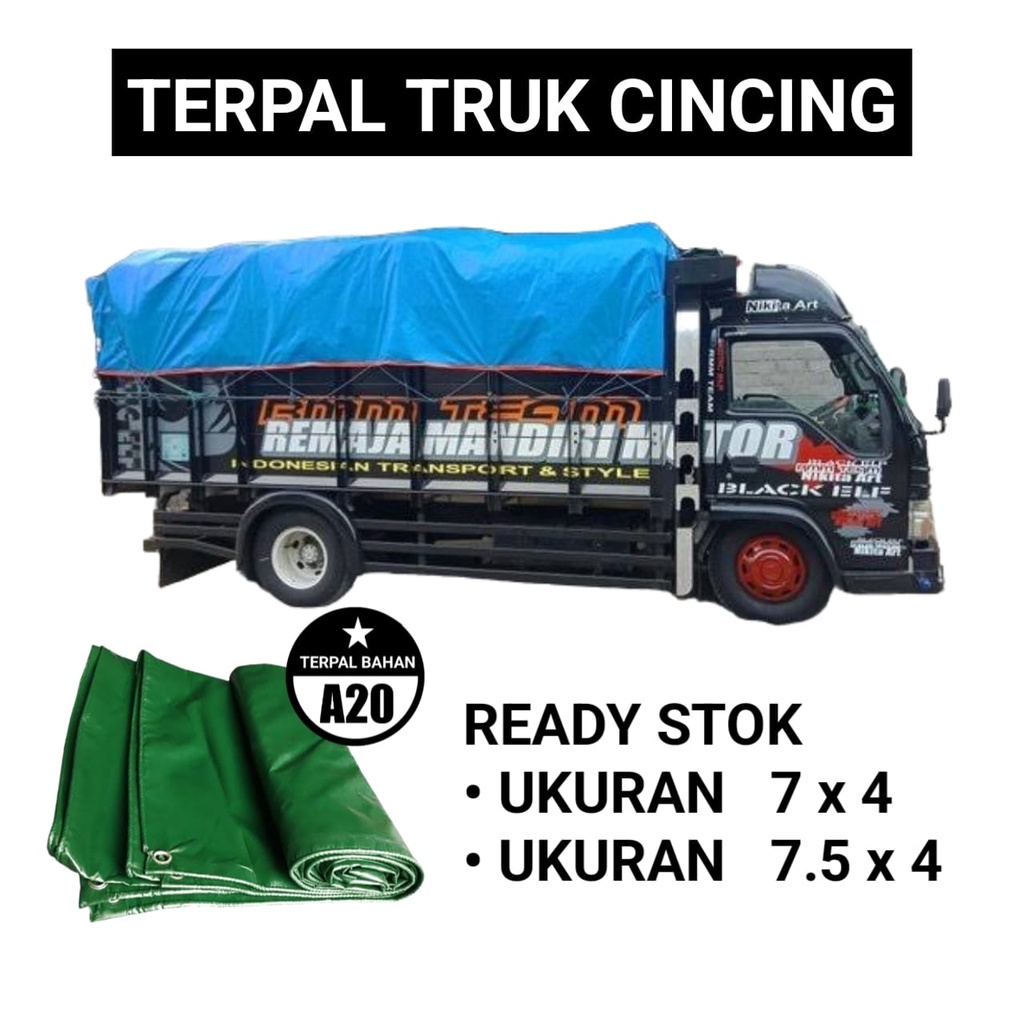Jual Terpal Truk Tebal Cincing A20 Anti Air / M2 Ukuran Custom | Shopee ...