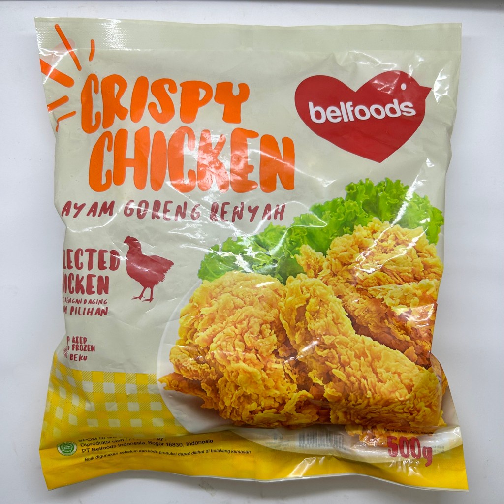 Jual Belfoods Ayam Goreng crispy chicken Renyah 500Grm Belfoods Ayam ...