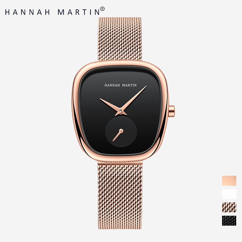 Jual HANNAH MARTIN Jam Tangan Wanita Fashion Mode Bisnis Display Kuarsa ...