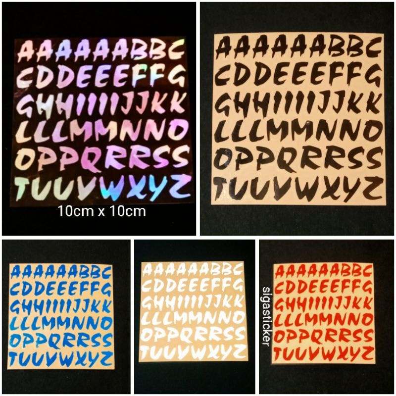 Jual STICKER ABJAD STICKER HURUF CUTTING | Shopee Indonesia