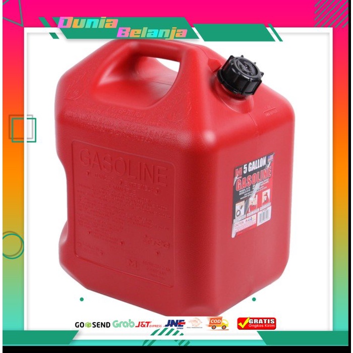 Jual Jerigen Bensin / Solar 19 Lt Gassoline Midwest Plastik HDPE 5 ...