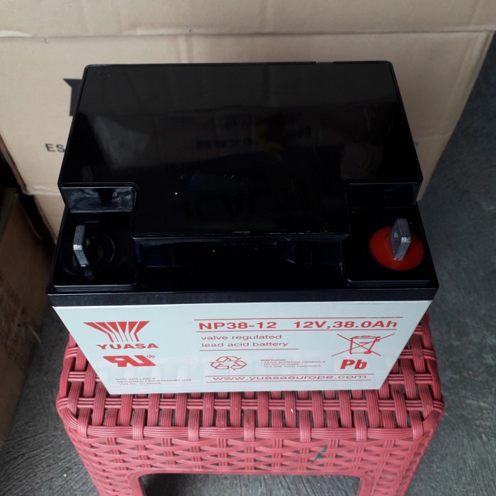 Jual BATTERY AKI KERING VRLA YUASA 12V 38AH GOOD UPS SOLAR CELL ...