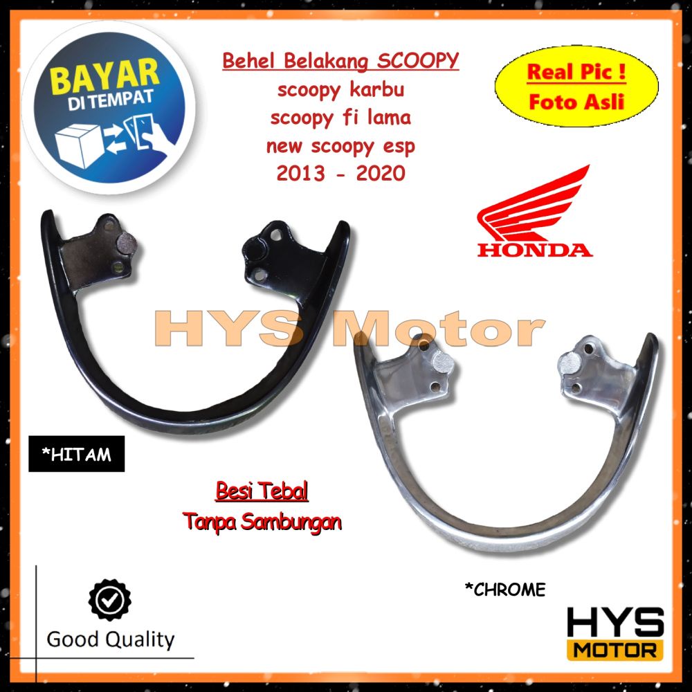 Jual HYS Behel Belakang Honda Scoopy Karbu / Fi Injeksi / Scoopy New ...
