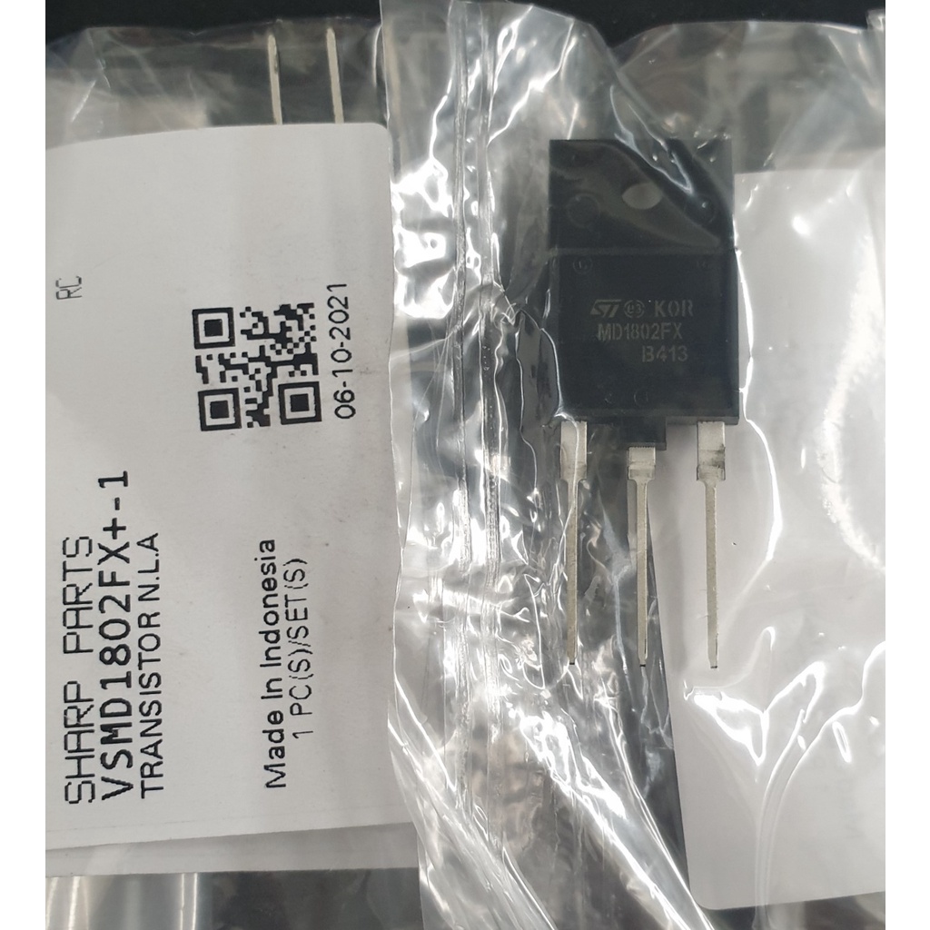 Jual Transistor MD1802FX MD 1802 FX High Voltage NPN 1500V 10A 57W ...