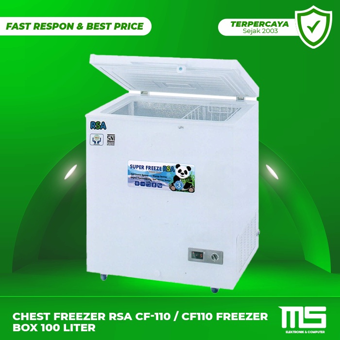 Jual Chest Freezer RSA CF-110 / CF110 Freezer Box 100 liter | Shopee ...