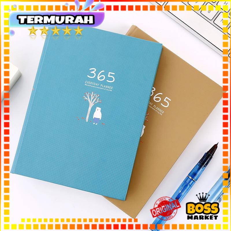 Jual Buku Planner 365 Hari Hardcover Daily Weekly Planer Notebook ...
