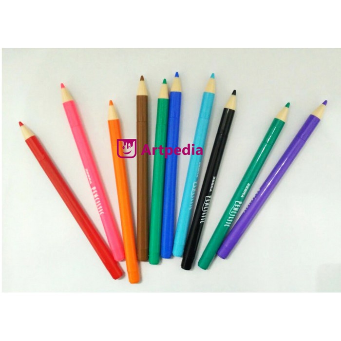 Jual Penciltic Zebra Warna 0.4 mm 10 Colours / Pensil tic zebra 10 ...