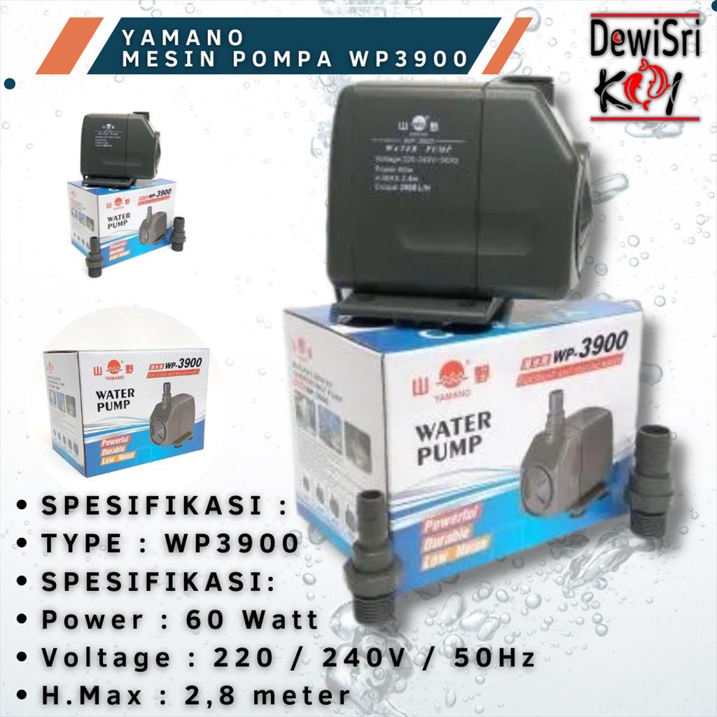 Jual Pompa Celup Yamano WP 3900 Water Pump Media Sirkulasi Aquarium ...