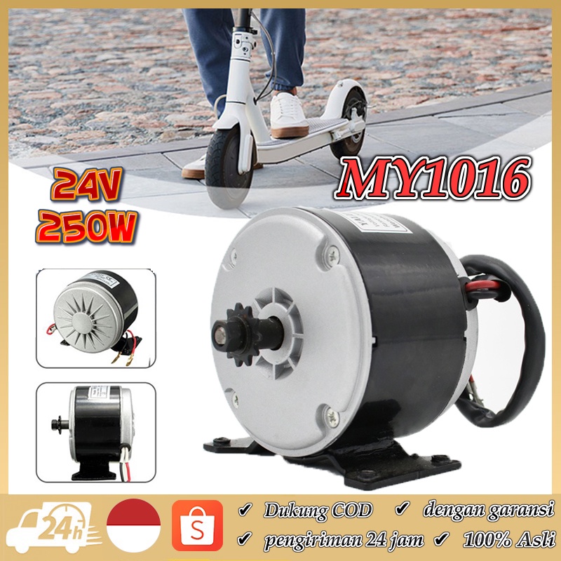 Jual Ready ya,cod DC Motor MY1016 24V 19.2A 250W High-speed Brush Motor ...