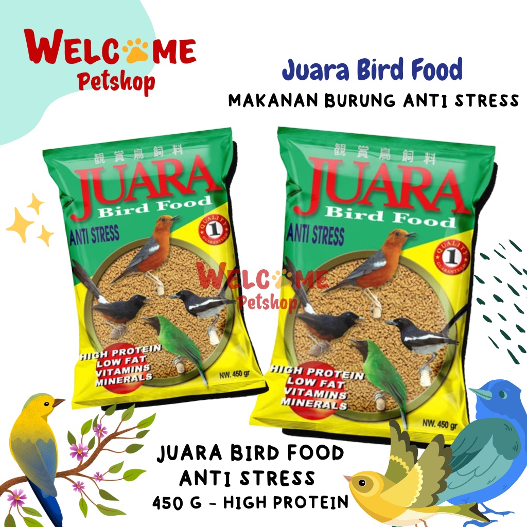 Jual JAPFA Juara Bird Food Anti Stress Pakan Makanan Burung Murai Jalak ...