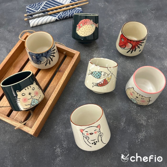 Jual Chefio Gelas Keramik Zen Ocha Cup Jepang / Cangkir Teh Kopi ...
