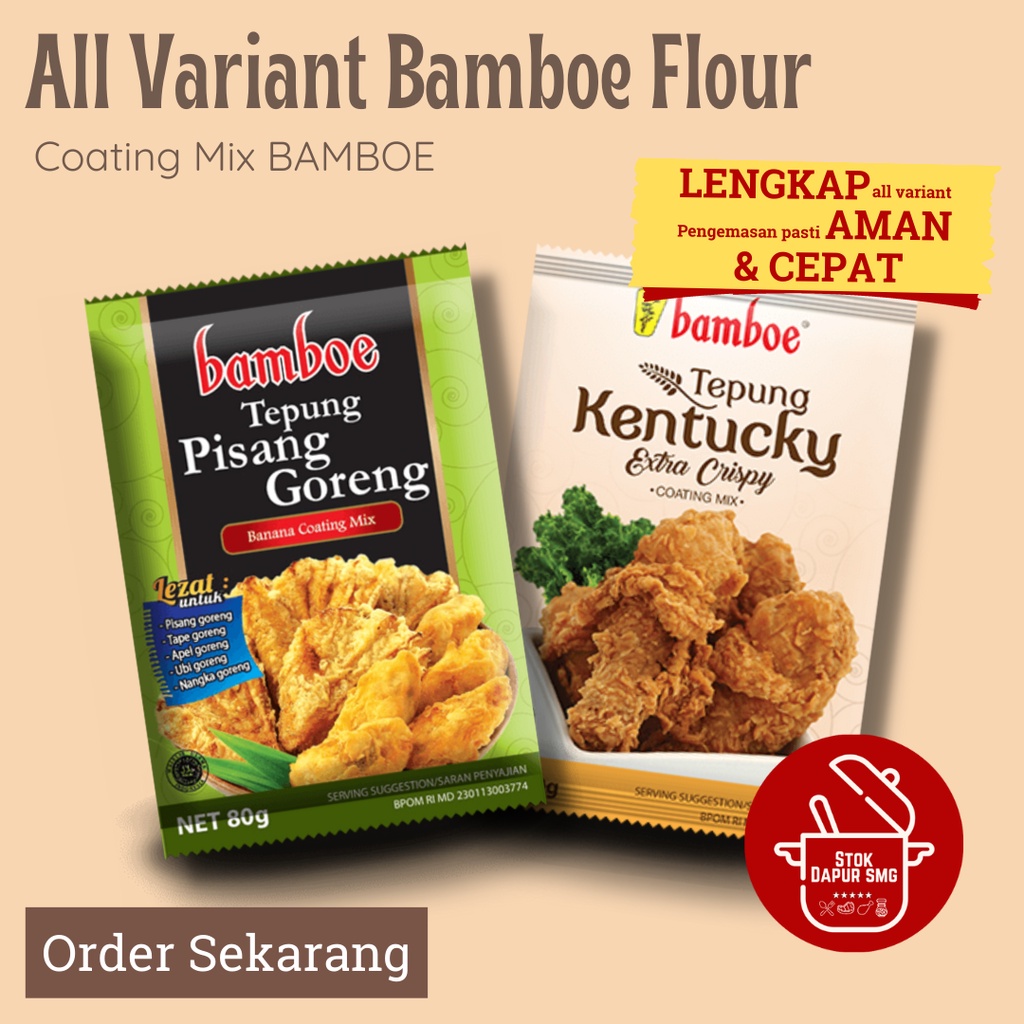 Jual BAMBOE Aneka Tepung Coating Mix Kentucky Extra Crispy / Pisang ...