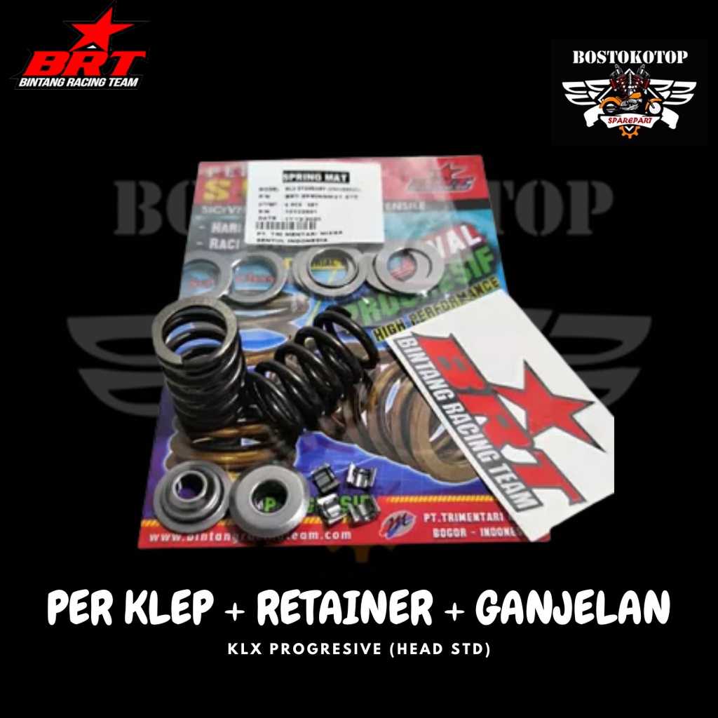 Jual BRT Per Klep KLX Dtracker 150 Progressive Head Kepala Standar Set Retainer Ganjelan Gen 2 ...