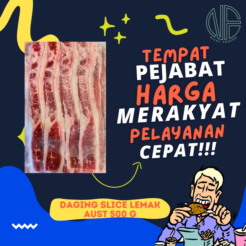 Jual DAGING SLICE LEMAK AUST FRESH 500 G | Shopee Indonesia