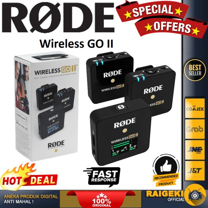 Jual Rode Wireless GO II 2-Person Compact Digital Wireless Microphone | Shopee Indonesia