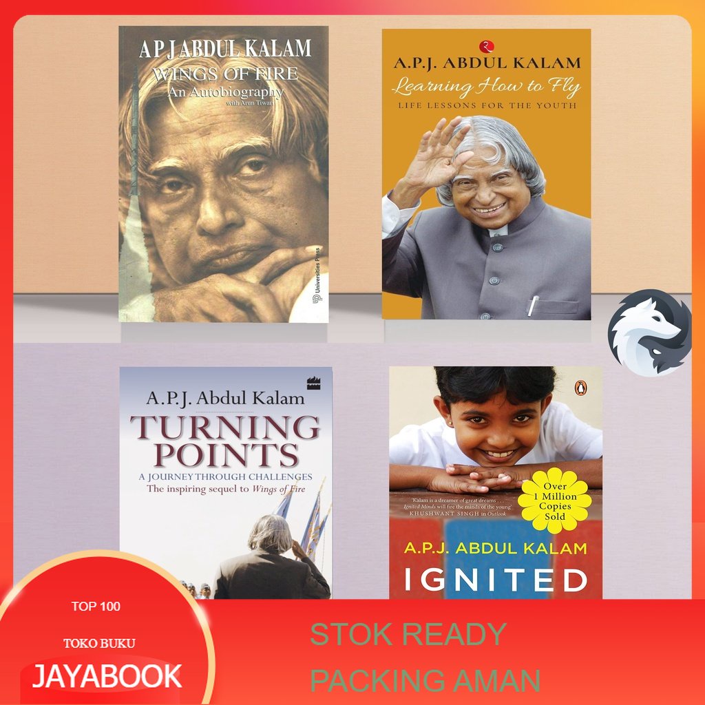 Jual APJ Abdul Kalam Books Collection (Wings of Fire, Learning How to ...