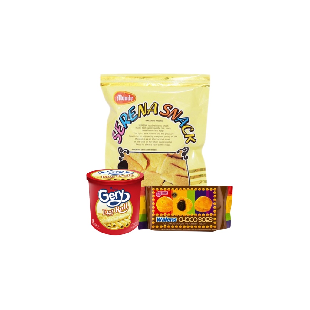 Jual Nissin Wallens Soes Coklat 100 gr + Gery Eggroll 210gr + Monde ...