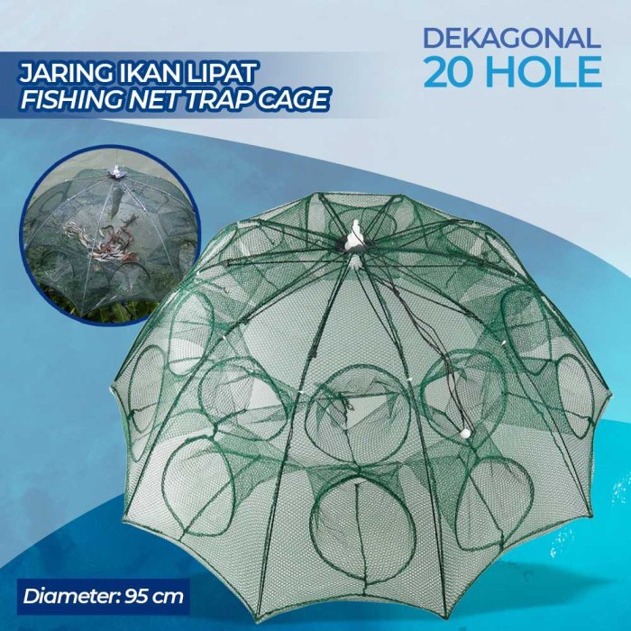 Jual Bubu jebakan Ikan udang kepiting lele belut 20 Lubang | Shopee ...