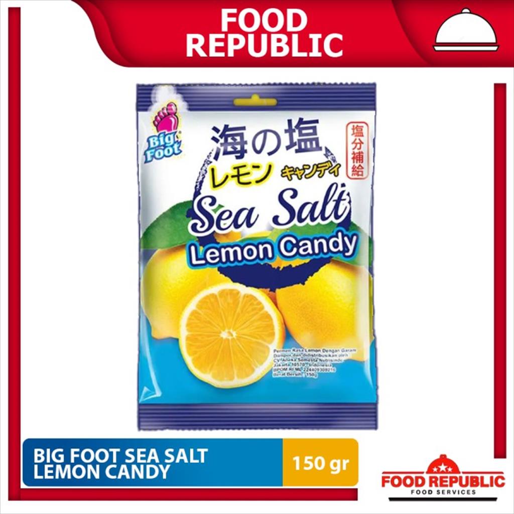 Jual Big Foot Permen Sea Salt Lemon Candy 150 Gr Rasa Lemon Dengan ...