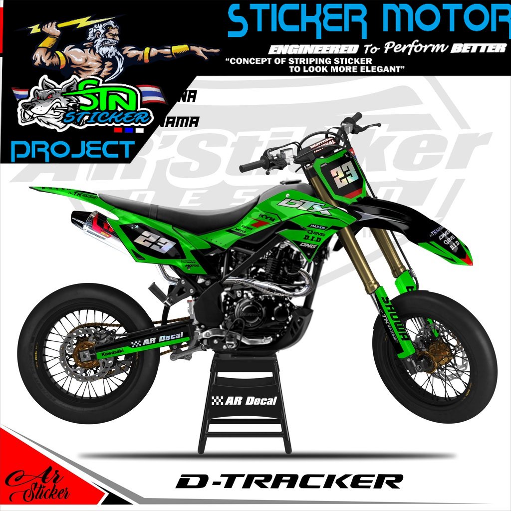 Jual Decal D-tracker Hologram Pelangi, Chrome - Decal Stiker Full body ...