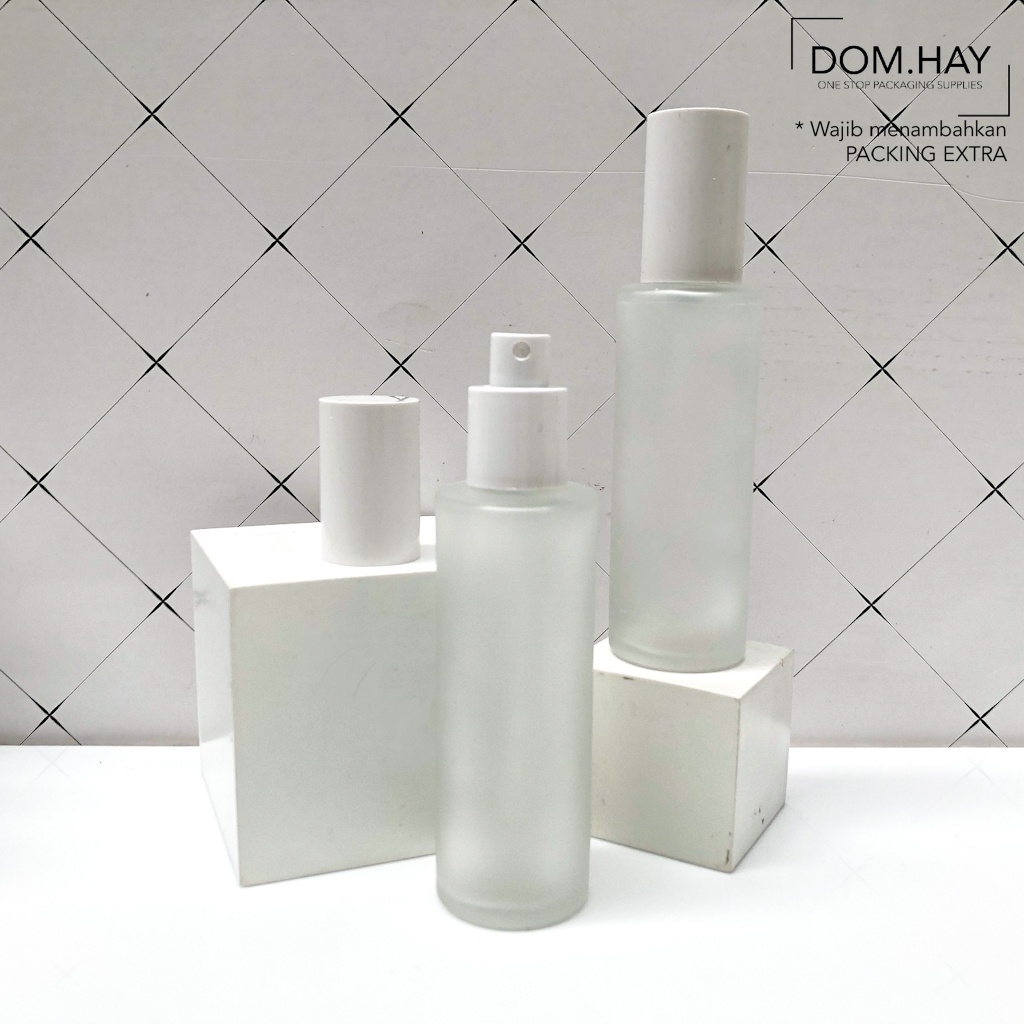 Jual 80ml Botol Spray Kaca Frosted 7UK Face Mist Hair Spray Perfume ...