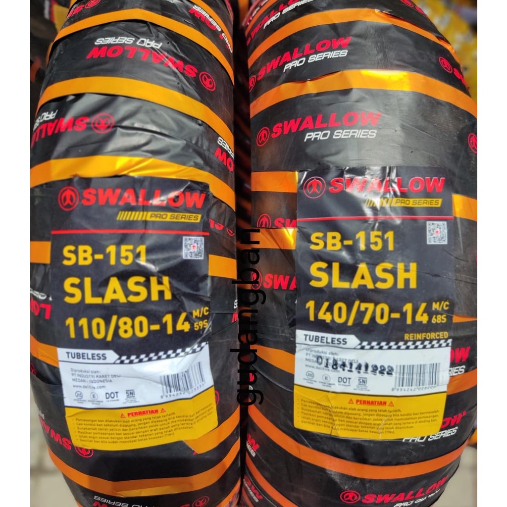 Jual Paket Swallow SB151 SLASH 110 80 14 dan 140 70 14 Pro Series ...