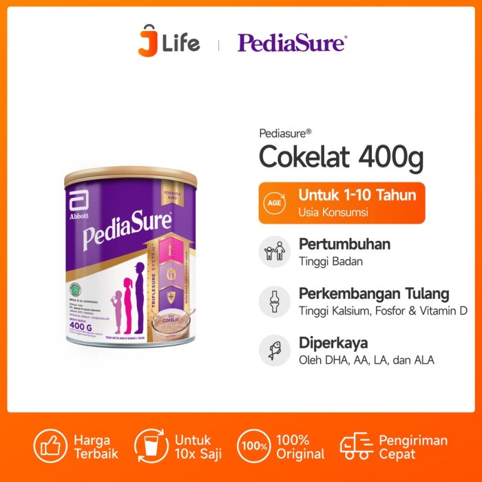 Jual Jlife - Pediasure Susu Formula Pertumbuhan Anak 400GR Rasa Cokelat | Shopee Indonesia