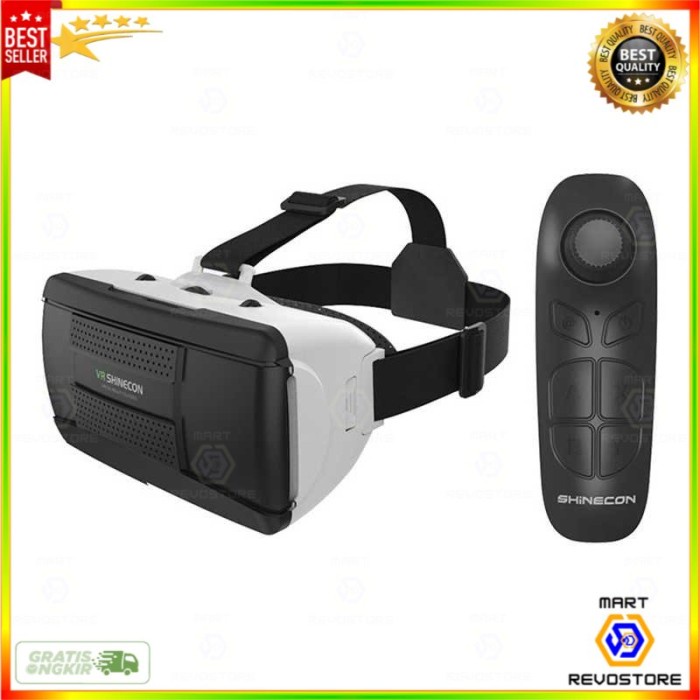 Jual VR Box 3D Virtual Reality Glasses Dengan Remote Shinecon Giant ...