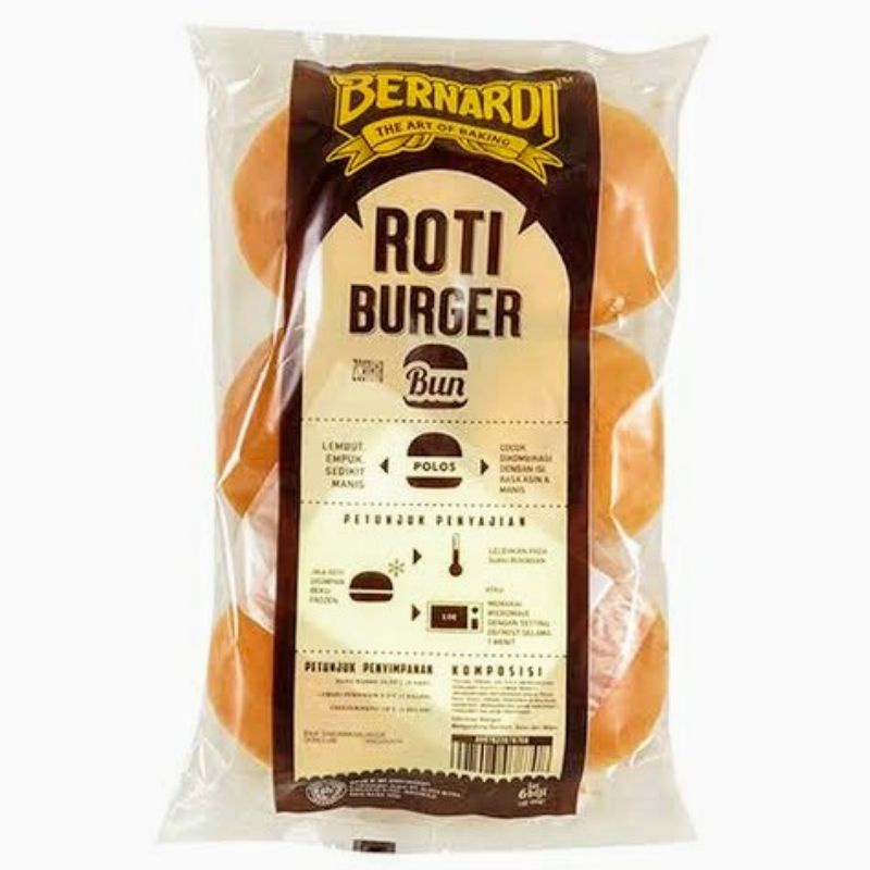 Jual BERNARDI Roti Burger Polos Isi 6 | Shopee Indonesia