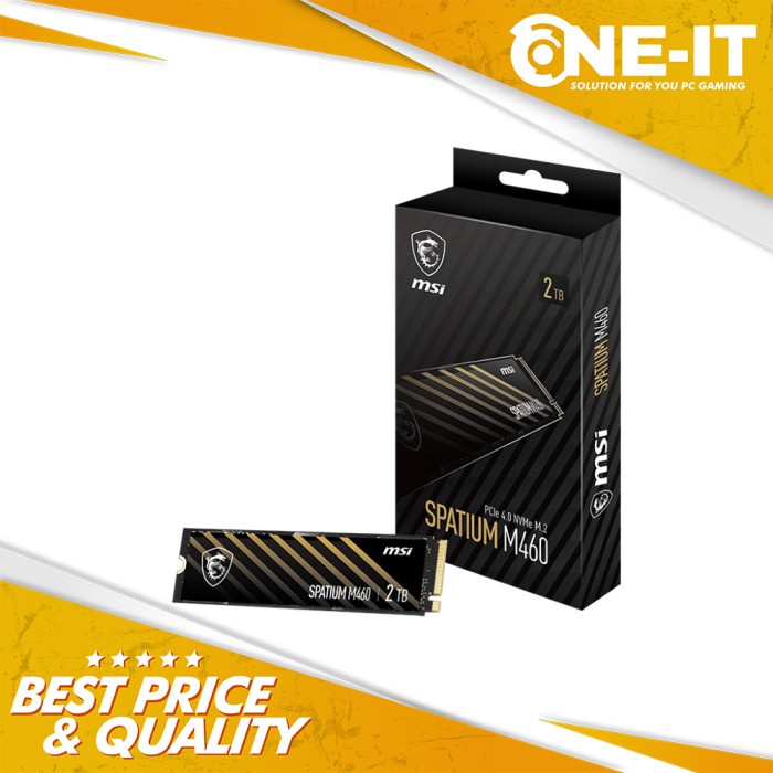 Jual SSD MSI SPATIUM M460 PCIe 4.0 NVMe M.2 1TB | Shopee Indonesia