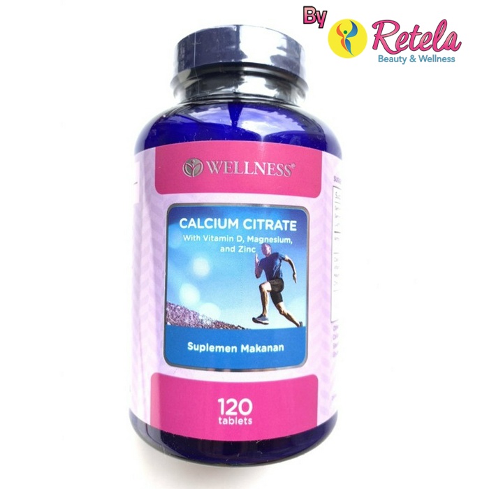 Jual Wellness Calcium Citrate 1 Botol 120 Tablet | Shopee Indonesia