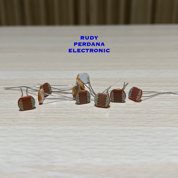Jual LDR LIGHT DEPENDENT RESISTOR PHOTORESISTOR FOTO SENSOR CAHAYA 10MM ...