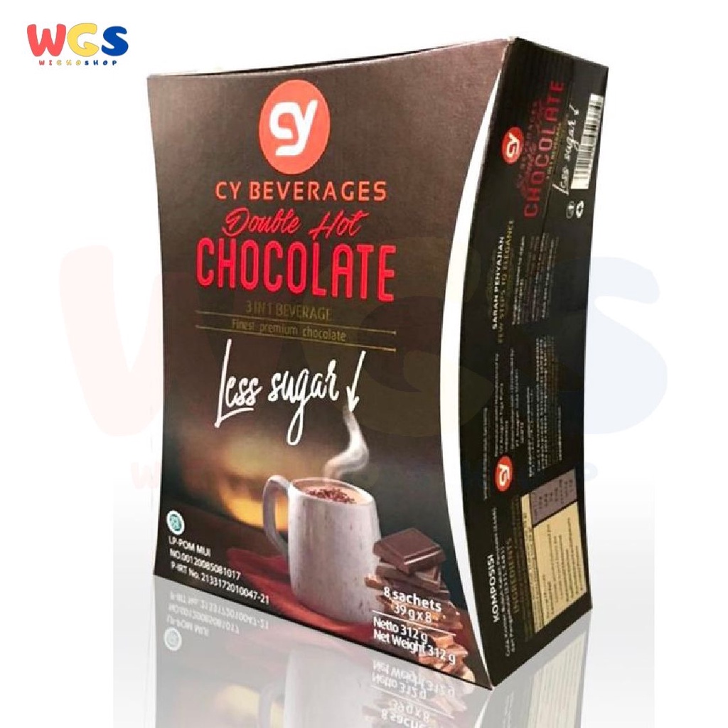 Jual CY Beverages Double Hot Premium Chocolate 3 in 1 Less Sugar 8p x ...