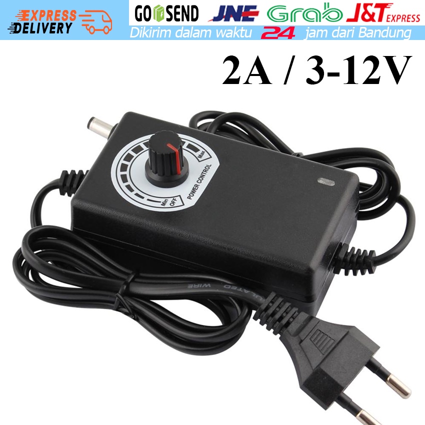Jual Adjustable Adaptor Daya 3-12V2A Yang Dapat Disesuaikan / Adaptor ...
