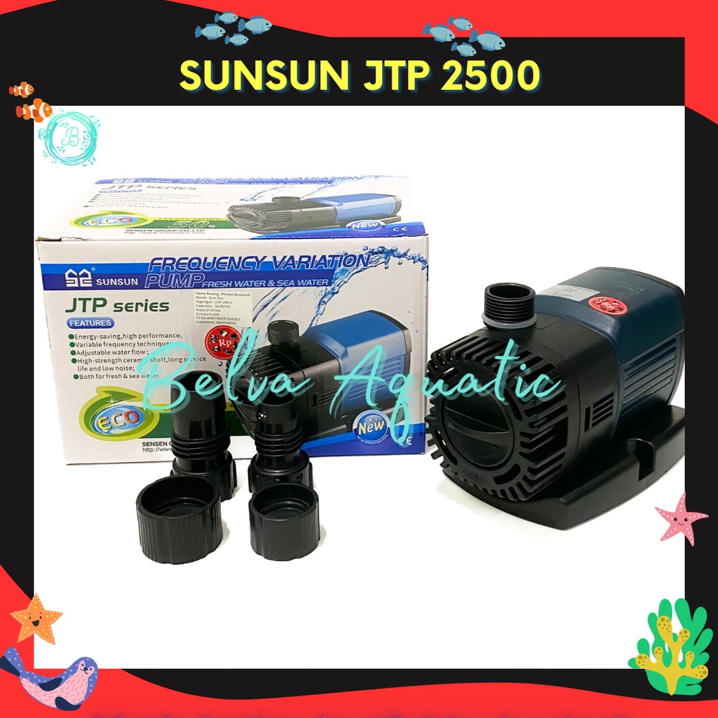Jual SUNSUN JTP 2500 18 Watt Pompa Celup Aquarium Kolam Low Watt ...