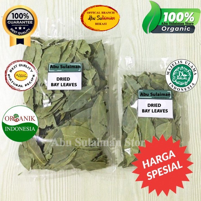 Jual Bay Leaves 100 gr / Daun Salam Kering / Dried Bay Leaf Import Turkey | Shopee Indonesia