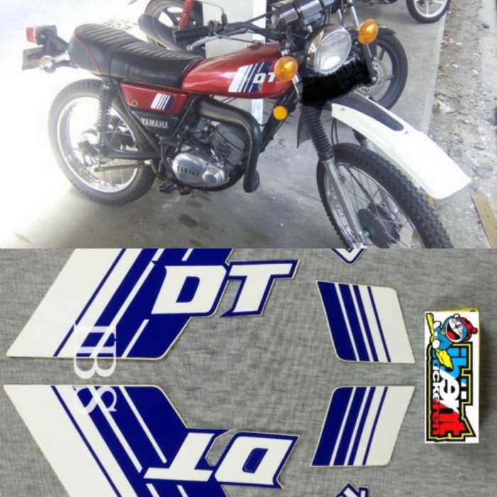 Jual STRIPING YAMAHA DT 100 BIRU STIKER LIS STANDAR ORI DT100 POLET | Shopee Indonesia