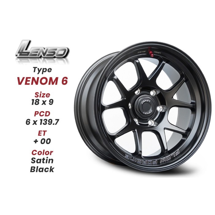 Jual Velg Lenso Venom 6 Ring 18 Pajero Fortuner Hilux DC Dmax L200 Triton | Shopee Indonesia
