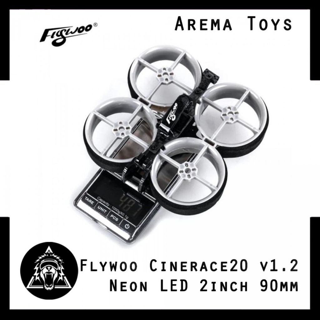 Jual Flywoo Cinerace20 v1.2 Neon LED 2inch 90mm Frame Kit Cinerace 20 ...