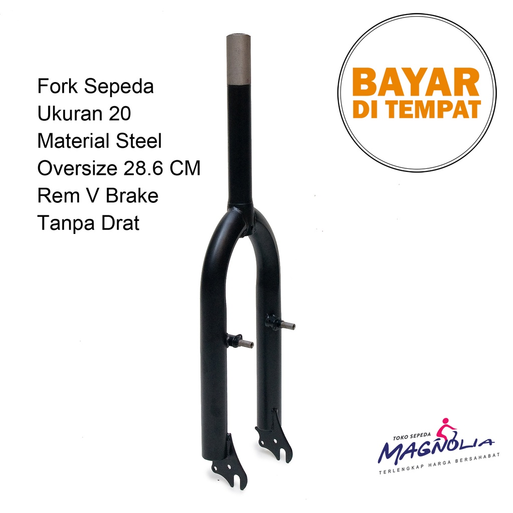 Jual Fork Sepeda Garpu Sepeda BMX 20 Steel Tanpa Drat Oversize | Shopee ...