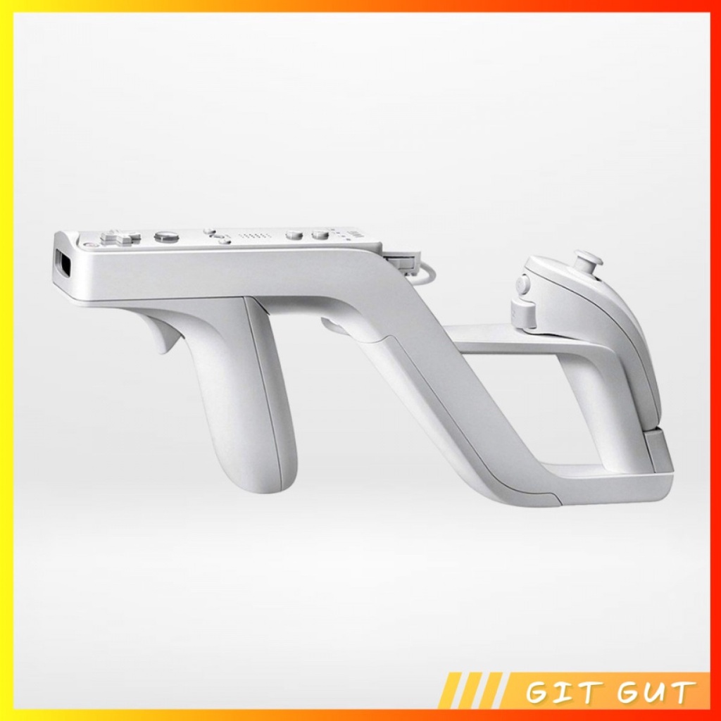 Jual Nintendo Wii Zapper Gun Shooting Pistol Nunchuck Remote Controller ...