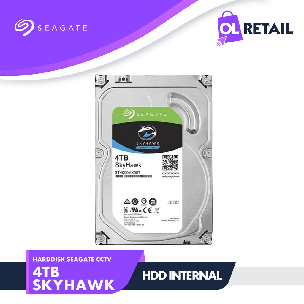Jual Seagate SkyHawk Harddisk Surveillance CCTV 4TB SATA | Shopee Indonesia