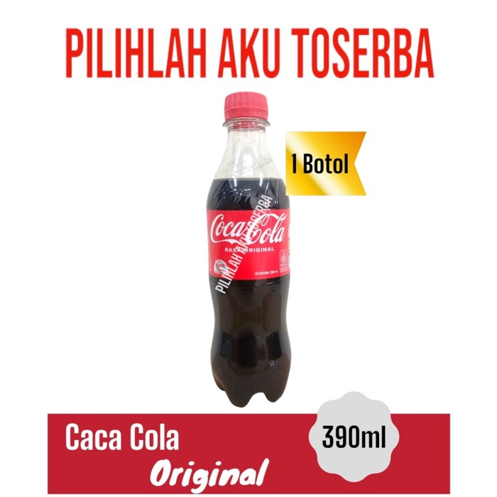 Jual Coca Cola Original BOTOL PET 390 ml - ( HARGA 1 BOTOL ) | Shopee ...