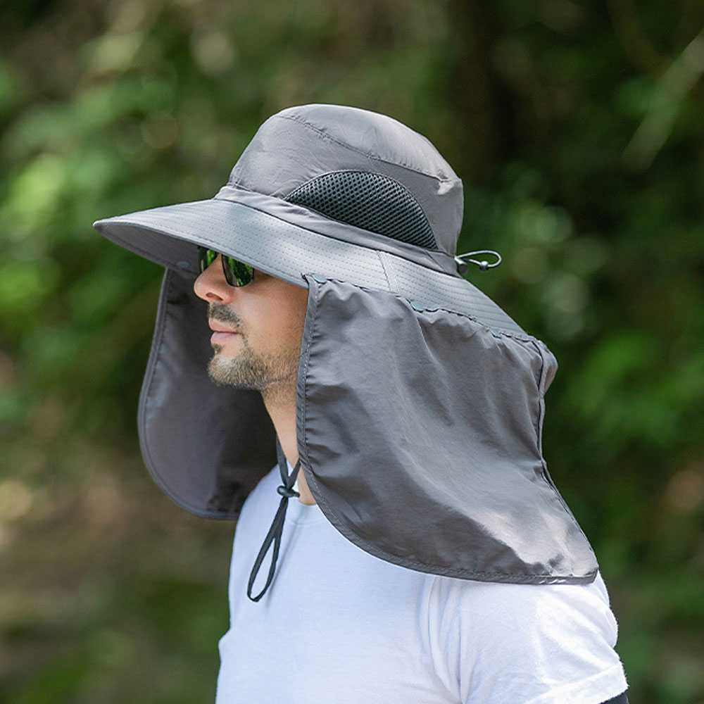 Jual Topi Pancing Outdoor Anti Panas Waterproof with Neck Cover ...