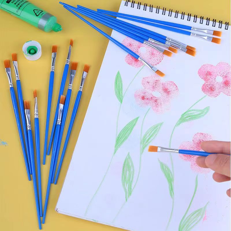 Jual Kuas Nilon Cat Air Rambut/Kuas Cat Minyak Runcing Datar - Kuas ...