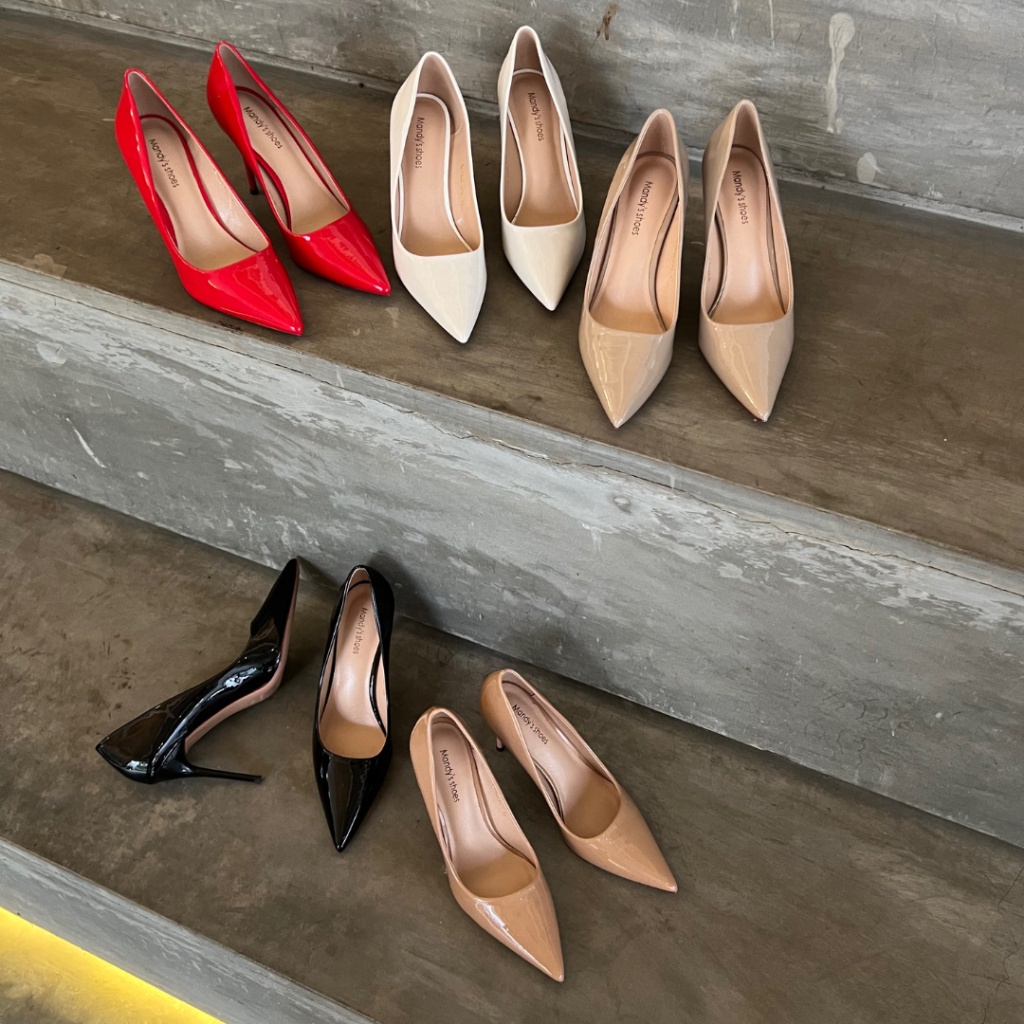 Jual Mandy's Shoes - Heels - Alyssa Glossy | Shopee Indonesia