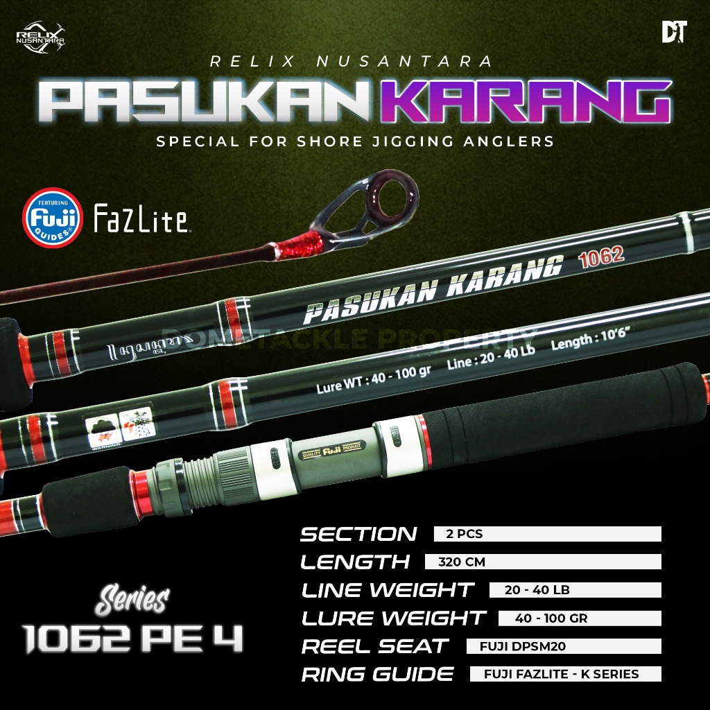Jual Relix Nusantara Pasukan Karang Joran Pancing ROD Bottom Fishing ...