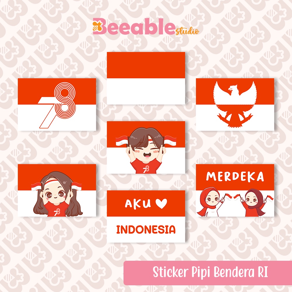 Jual Sticker Pipi Bendera Merah Putih HUT RI | Shopee Indonesia