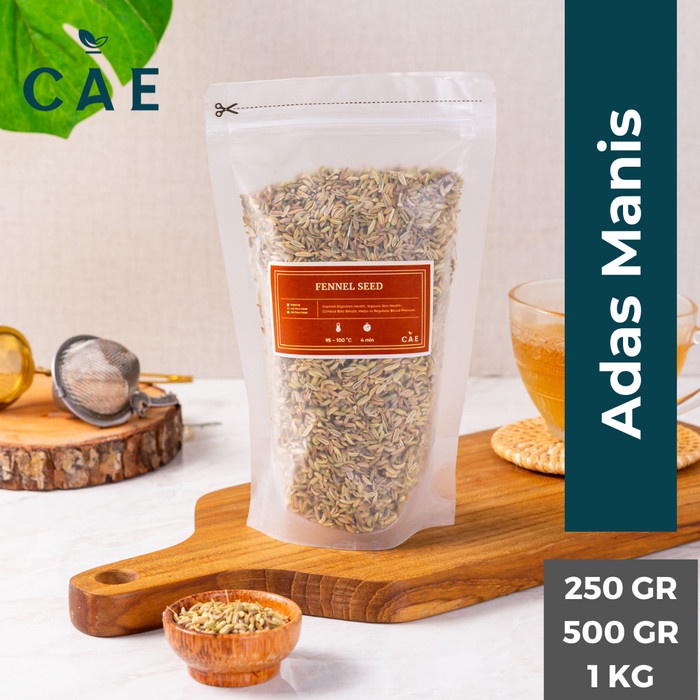 Jual Fennel Seeds Adas Manis Dried Kering Rempah Biji Organik 250 GR - 1 KG | Shopee Indonesia
